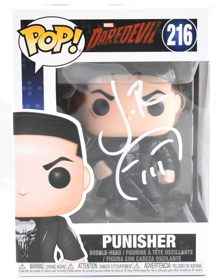 Jon Bernthal Autographed The Punisher Funko Pop #216 - Beckett Hologram ...