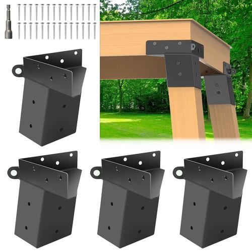 Deer Stand Brackets 4"x 4", Elevator Brackets 4Pcs , Deer Blind Bracket ...