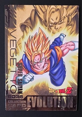 [SC] ya57 Ensky Dragon Ball Collection Card Evolution E036 Vegite Silver Foil | eBay