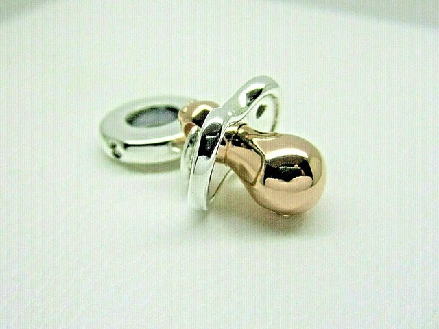 AUTHENTIC PANDORA BABY PACIFER DANGLE CHARM #781490C01 for sale online ...