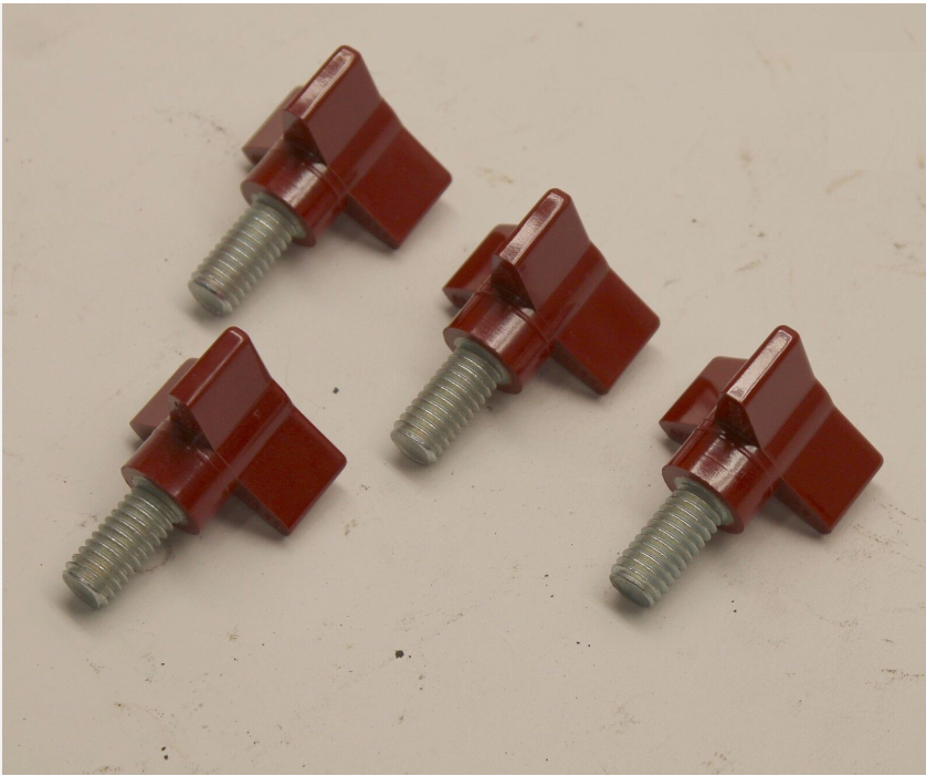 4-pack of Ammco 6854 Red Tri-Wing Knob for 3000, 4000 & 4100 Brake ...