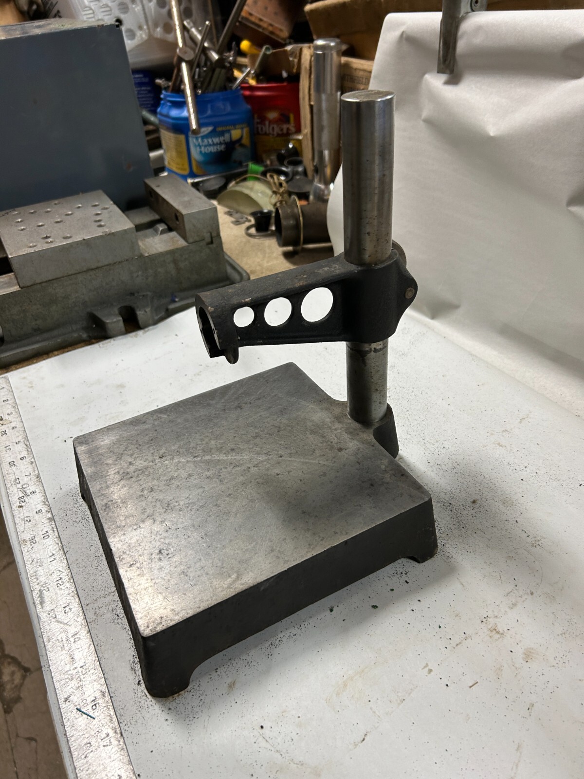 MACHINIST Ofce TOOL LATHE MILL Machinist Drop Indicator Stand Surface ...