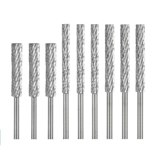 1Stk. Frässtifte HSS 3mm Schaft 3/4/5/6mm Doppelter Schnitt Rotary Grat ...