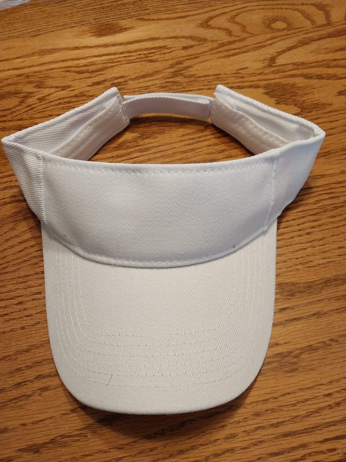 White Visor Sun Plain Hat Sports Cap Colors Golf Tennis Beach ...
