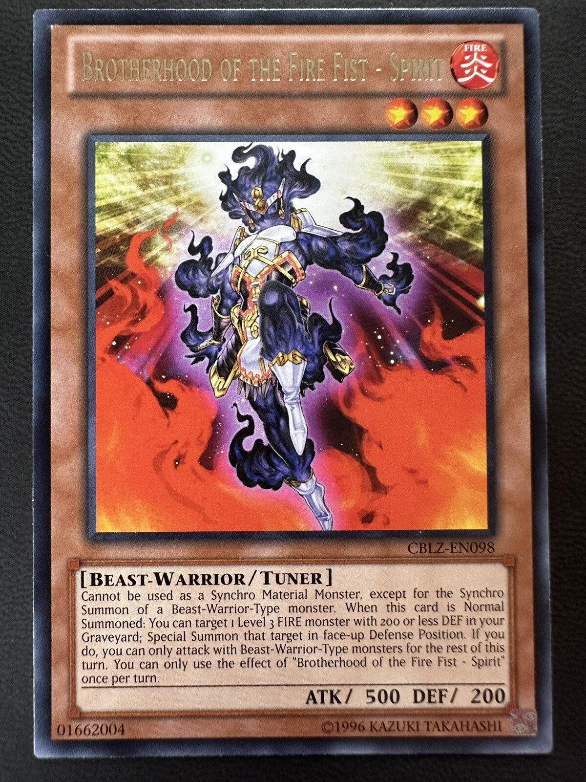 Brotherhood Of The Fire Fist - Spirit CBLZ-EN098 Yu-Gi-Oh! Card LP ...