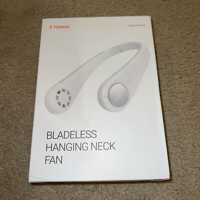 Torras FSFA08 White Portable 5 W 1800mAh Bladeless Hanging Neck Fan | eBay