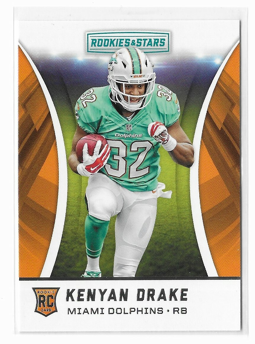 Kenyan Drake 2016 Panini Rookies & Stars Football Rookie #173 Dolphins ...