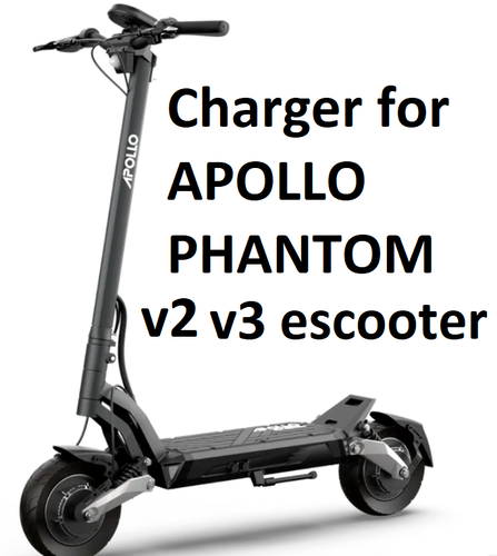 🔥3a battery Charger for apollo phantom v2 v3 and one Electric scooter ...
