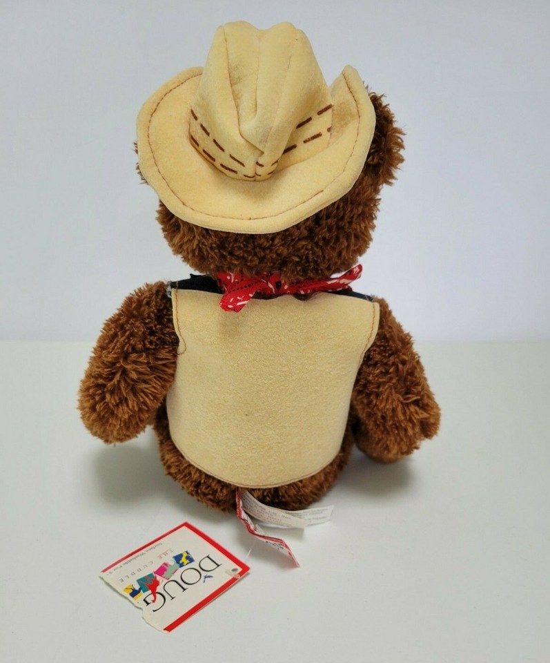 Douglas Cuddle Toy Cowboy Teddy Bear Plush Stuffed Animal Western Hat ...