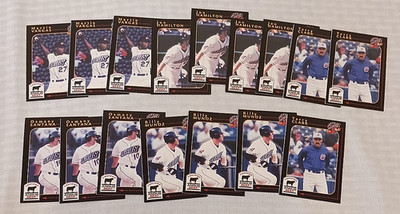 2001 Akron Aeros Minor League Baseball Promo Card Lot Angus Beef Acme ...