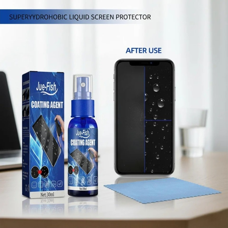 Screen Cleaner Spray Kit with Microfiber Cloth Anti-Fingerprint Polish ...