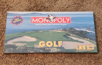 1998 Monopoly Golf New Edition Board Game Custom Pewter Pieces Factory ...