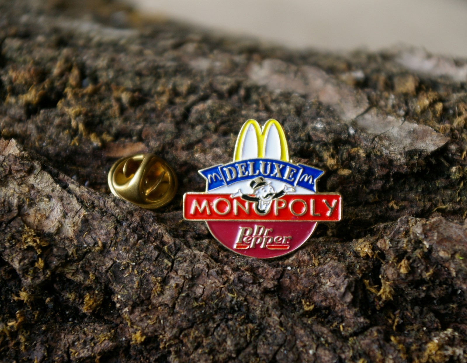 McDonald's Deluxe Dr Pepper Lapel Pin Pinback 1996 Tonka Gold Tone ...