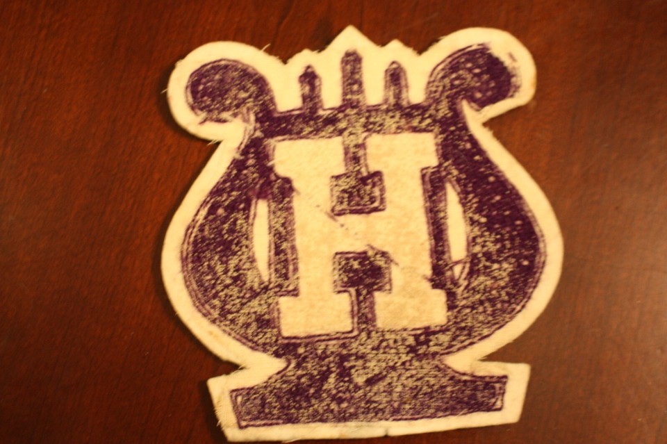 VINTAGE HIGH SCHOOL BAND PATCH "H" PURPLE & WHITE | eBay