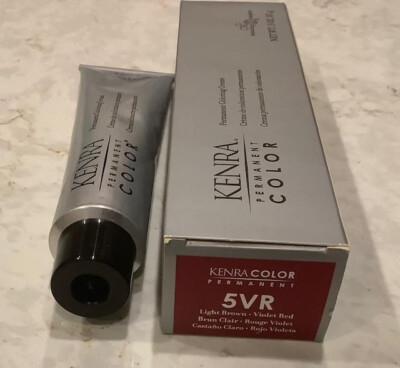 NEW, KENRA COLOR PERMANENT HAIR DYE/COLOR CREME IN 5VR LIGHT BROWN ...
