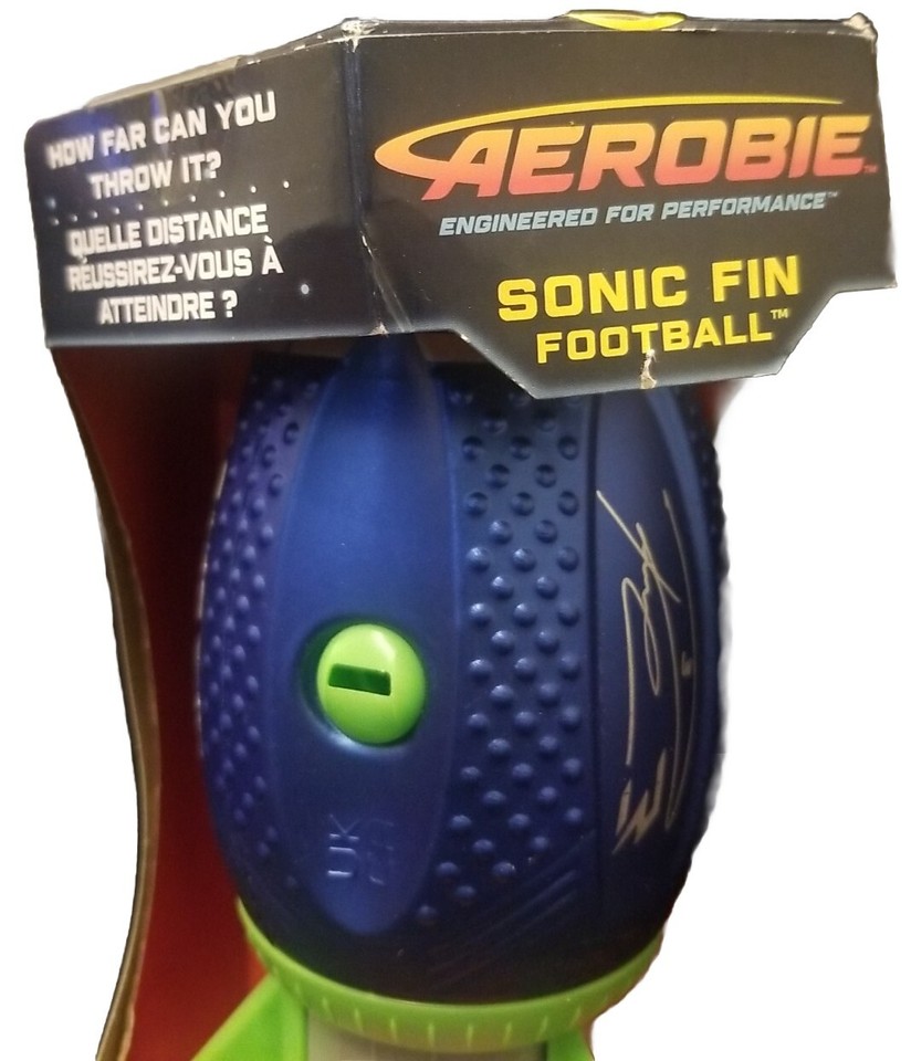***Autographed*** Russell Wilson Aerobie Sonic Fin Football for Kids ...