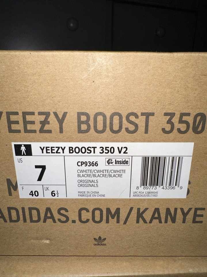 Size 7 - adidas Yeezy Boost 350 V2 Low Cream White / Triple White ...