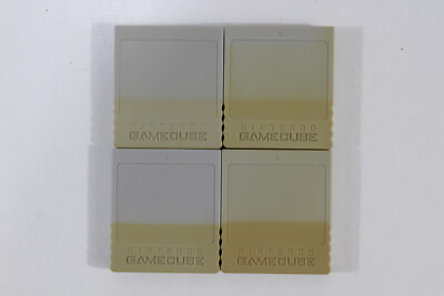 Official Nintendo OEM GameCube GC Memory Card Gray 59 Blocks DOL-008 ...