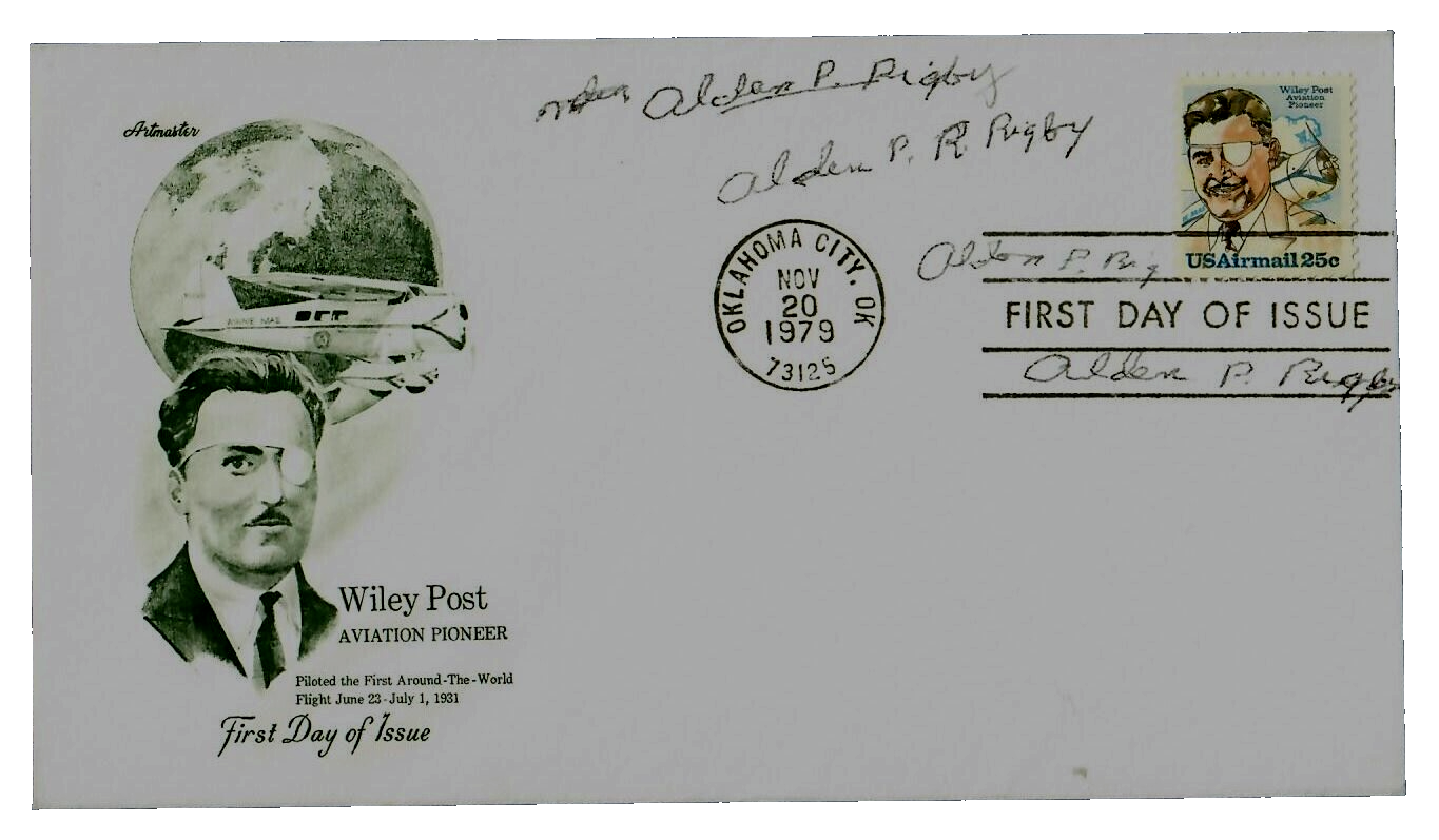 "Flying Ace" Alden Rigby Hand Signed FDC Dated 1979 | eBay