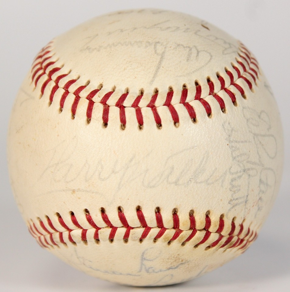 1966 Pittsburgh Pirates Team Signed National League Giles Baseball JSA ...