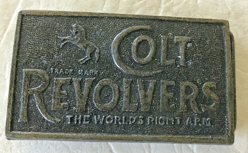 Vintage Colt Revolver Pistol Logo 45 Gun Gift Western… - Gem