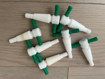 set of 7 Chemglass PTFE teflon valve insert cone 9 x 14 mm OD | eBay