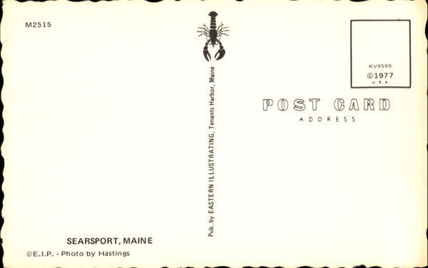 Searsport,ME Waldo County Maine Eastern Illustrating Chrome Vintage ...