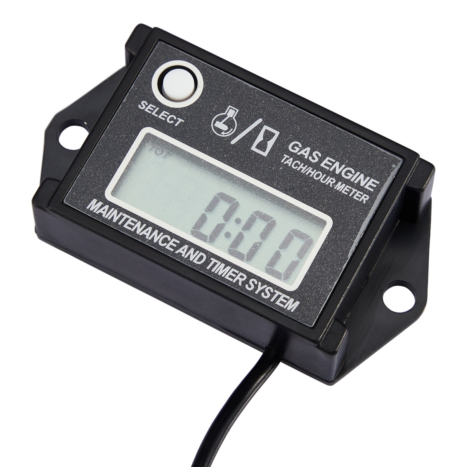 Digital Tiny Waterproof Tachometer Hour Meter Fits For Gas Engines ...