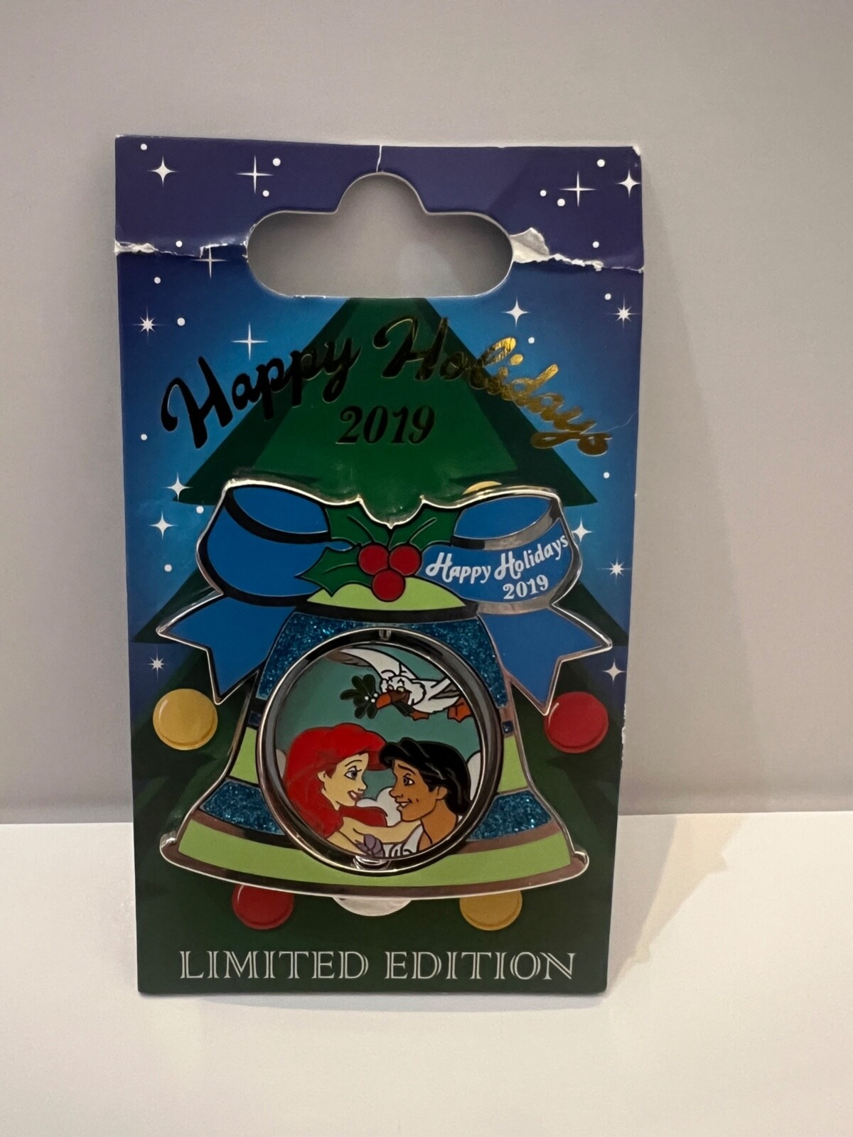Disney Pin Happy Holidays 2019 - Ariel and Eric - Beach Club - Limited ...