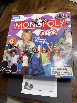 Monopoly Jr Disney Channel Edition 2007 100% Complete Good Condition ...