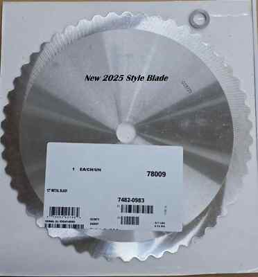 (New 2025 Hose Saw Blade) Scalloped GATES # 79009 / 7482-0983 12" x 1 ...