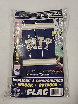 New PITT University Of Pittsburgh Vertical House Flag Banner 44"x28" | eBay