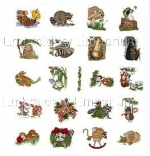 MACHINE EMBROIDERY DESIGNS USB CURRENT CRITTERS CONTINUED COLLECTION ...