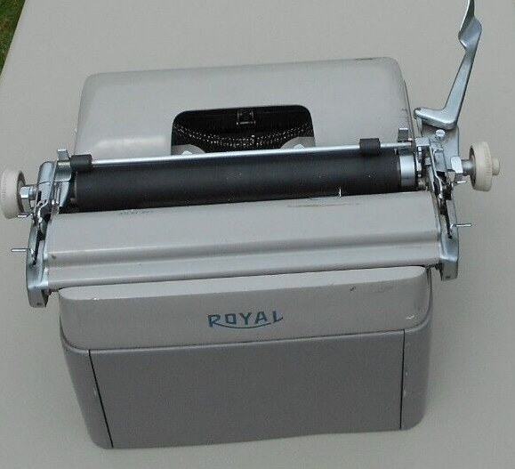 Royal Vintage Manual Typewriter Space Bar Doesn't Work Grey Metal For ...