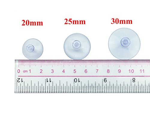 Hyamass 100pcs Mini Clear Plastic Suction Cups Without Hooks (Diameter ...