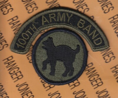 81st Readiness Division RSC 100th ARMY BAND w/ tab OD Green BDU patch ...