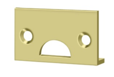 Angle Strike Plate for Use with Surface Bolts Solid Brass in 9 ...
