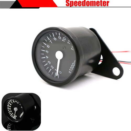 Motorcycle 65mm DC 12V Tachometer Speedometer Gauge Meter 12000 RPM ...