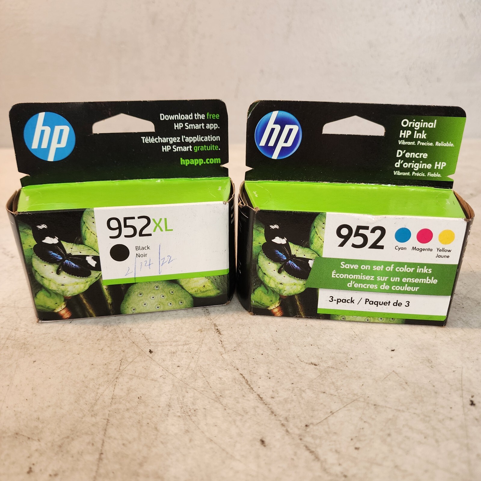 HP #952XL Black With 952 CMY Lot Of 4 Genuine New OeM Sealed Box 2021 ...