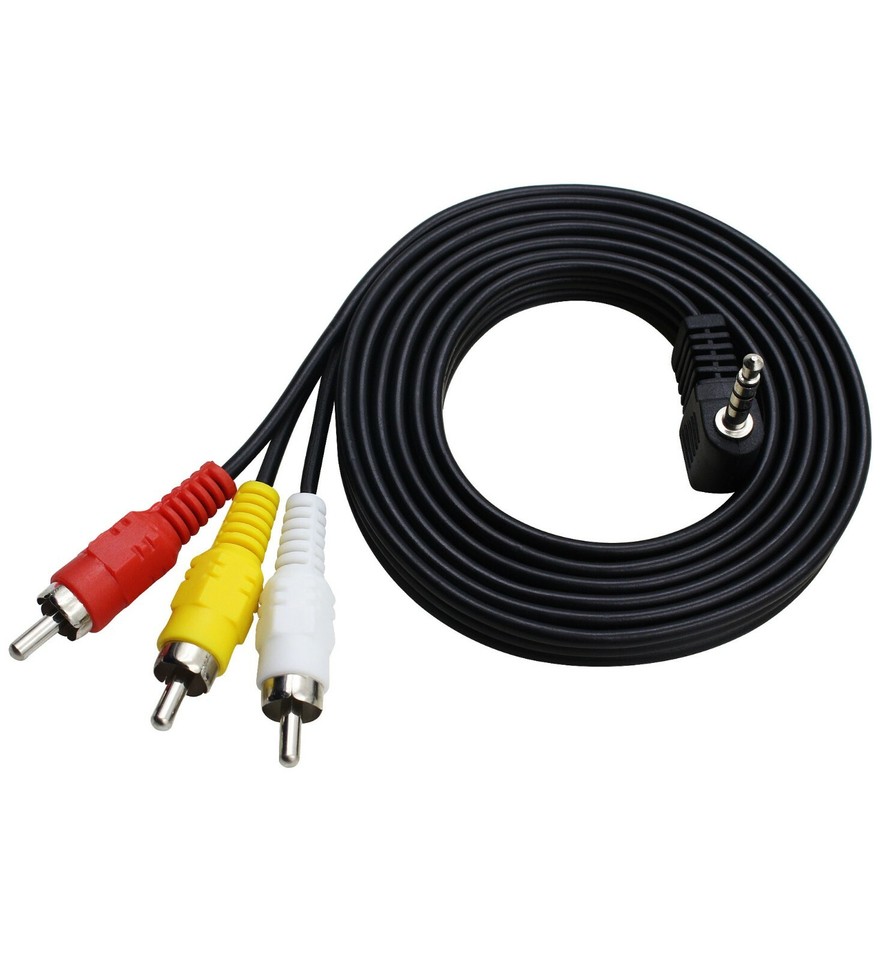 3.5mm A/V TV Video Cable/Cord for Canon FS20 FS200 HG21 HV20 HV30 FS40 ...