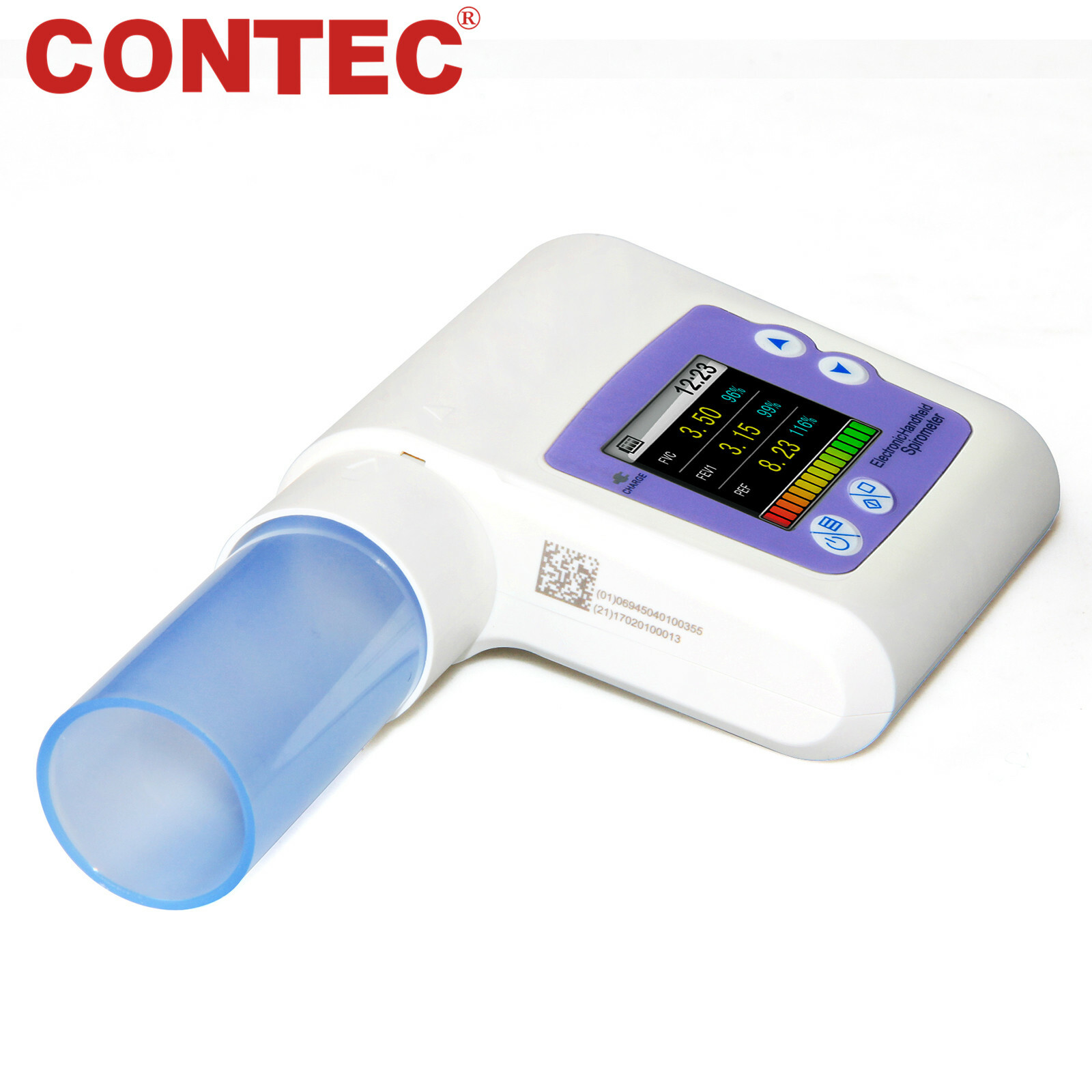 CE SP10 Digital Spirometer Lung Volume Pulmonary Function VC FEV1 PEF ...