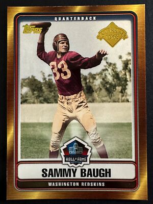 Sammy Baugh 2006 Topps Hall of Fame Tribute Washington Redskins #HOFT ...
