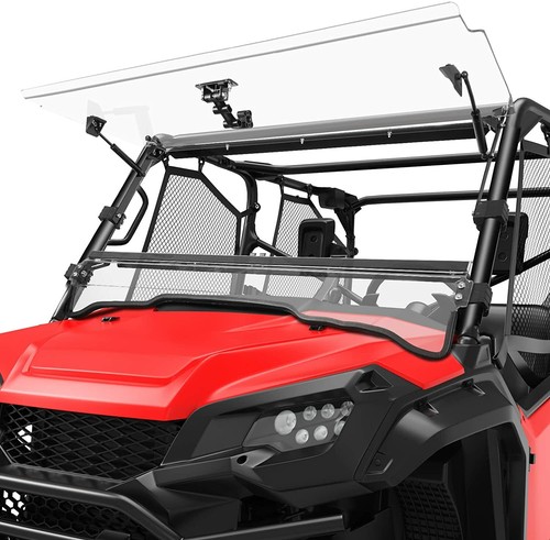 UTV 3-IN-1 Full Flip Split Windshield for Honda Pioneer 1000/1000-5/ ...