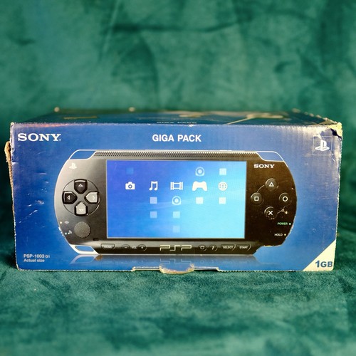 Sony PSP 1003 Giga Pack Black 1GB PlayStation Portable Boxed With ...