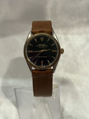 Rare Rolex Air King Watch 5500 14k Gold Bezel 34mm Butterfly Rotor | eBay