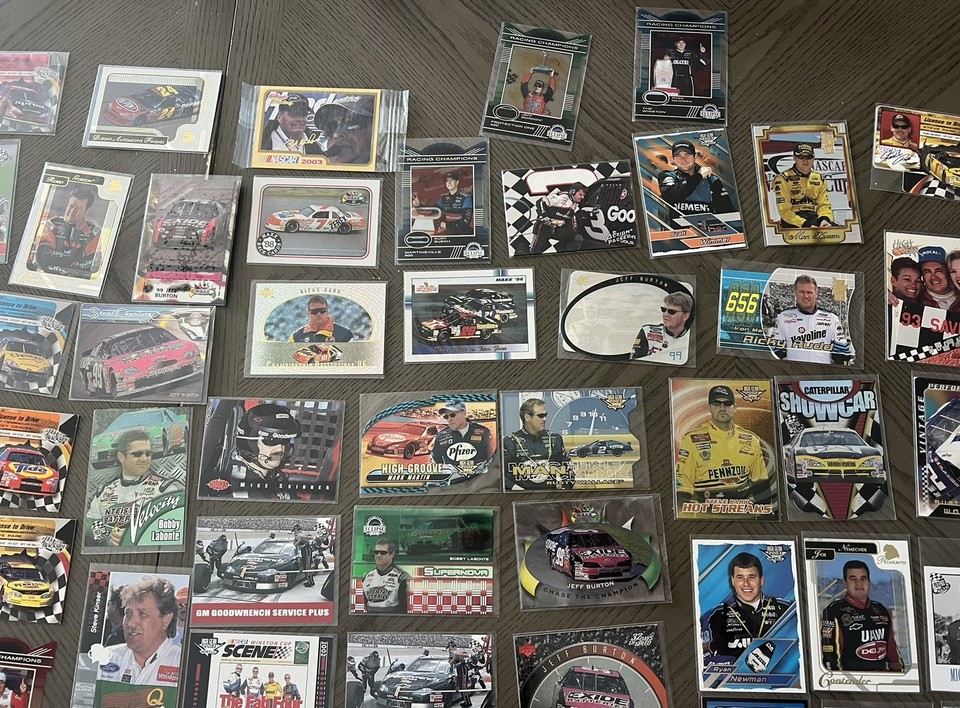 Huge Lot of 143 Nascar Racing Cards Rare/Die-Cut/Foil/rookies/ Check It ...
