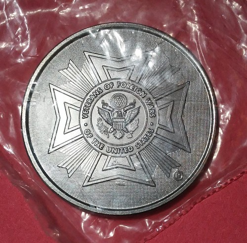 NEW OLD STOCK - VFW - Vietnam The Wall coin / token silver color ...
