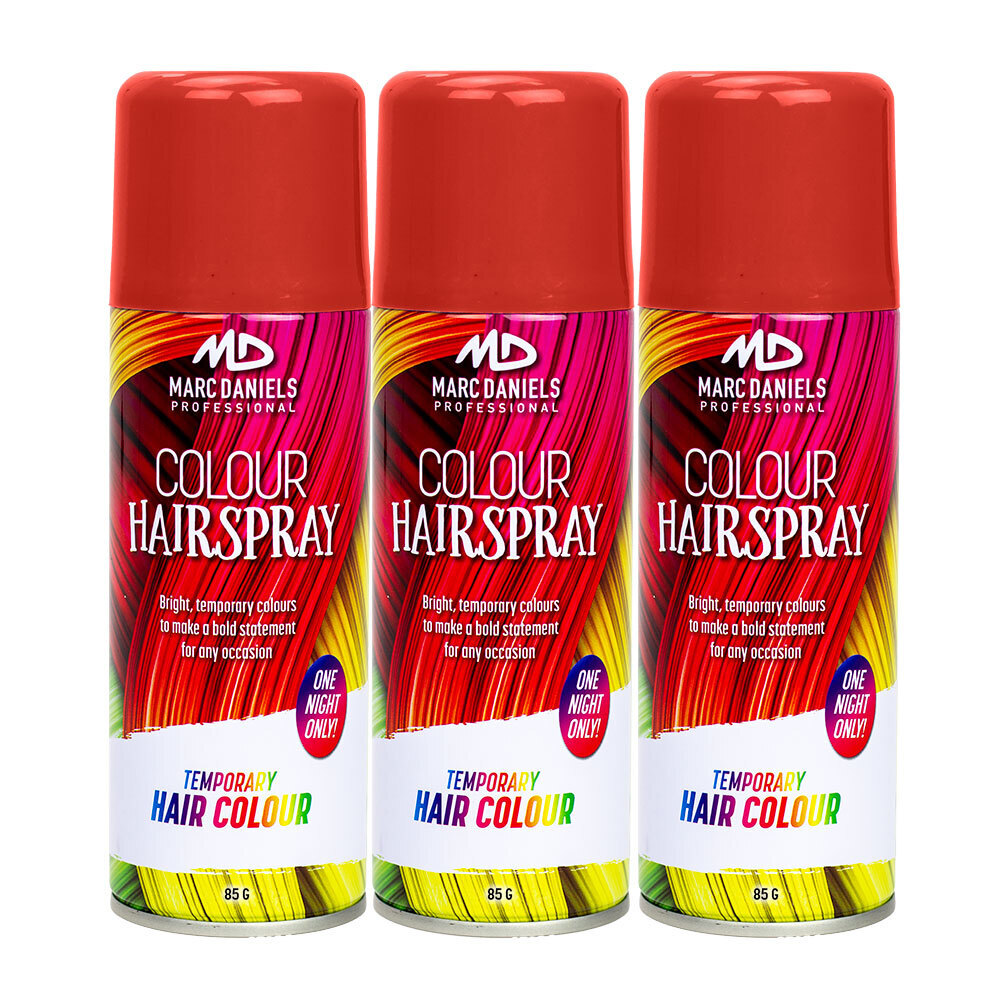 3 x Marc Daniels Hair Colour Spray Red 85g | eBay
