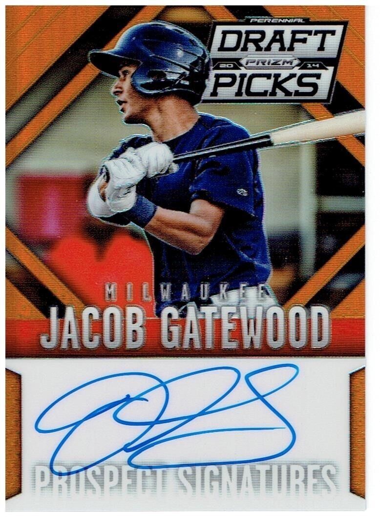 Jacob Gatewood 2014 Panini Prizm Perennial Draft Picks Signatures ...