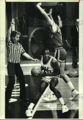 1986 Press Photo Rice University Basketball's Greg Hines & Kent ...
